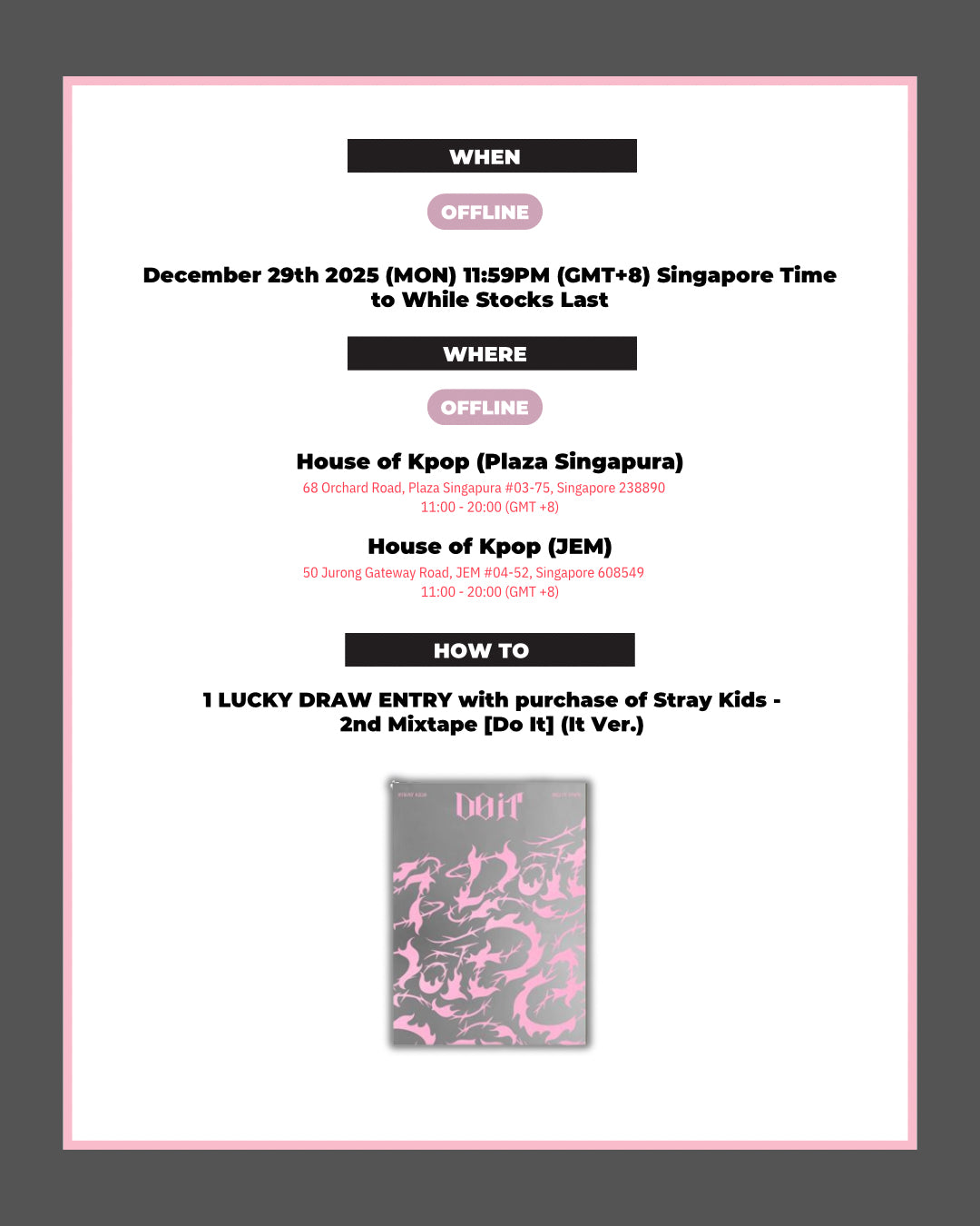 [MAKESTAR OFFICIAL RANDOM PHOTOCARD] Stray Kids - SKZ IT TAPE [DO IT ...